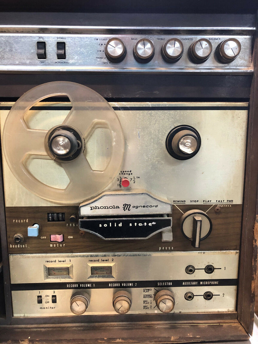 Vintage Phonola Model 9003A Stereophonic Electra TPR w/ Solid State Ma – Tandy Surplus Equipment LLC