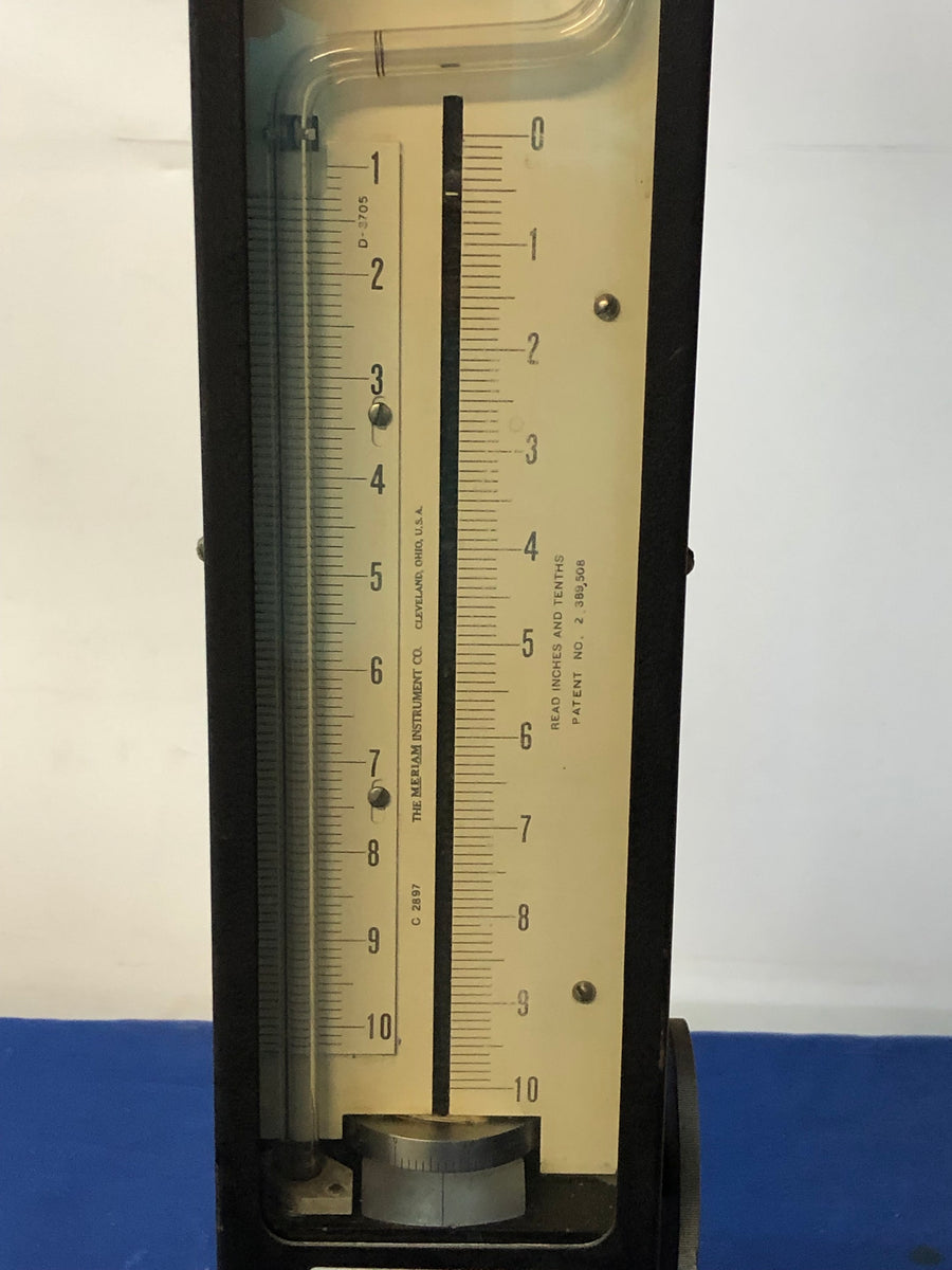 MERIAM INSTRUMENT Well Type Manometer - Mini Micro A-750 - Range 10 ...